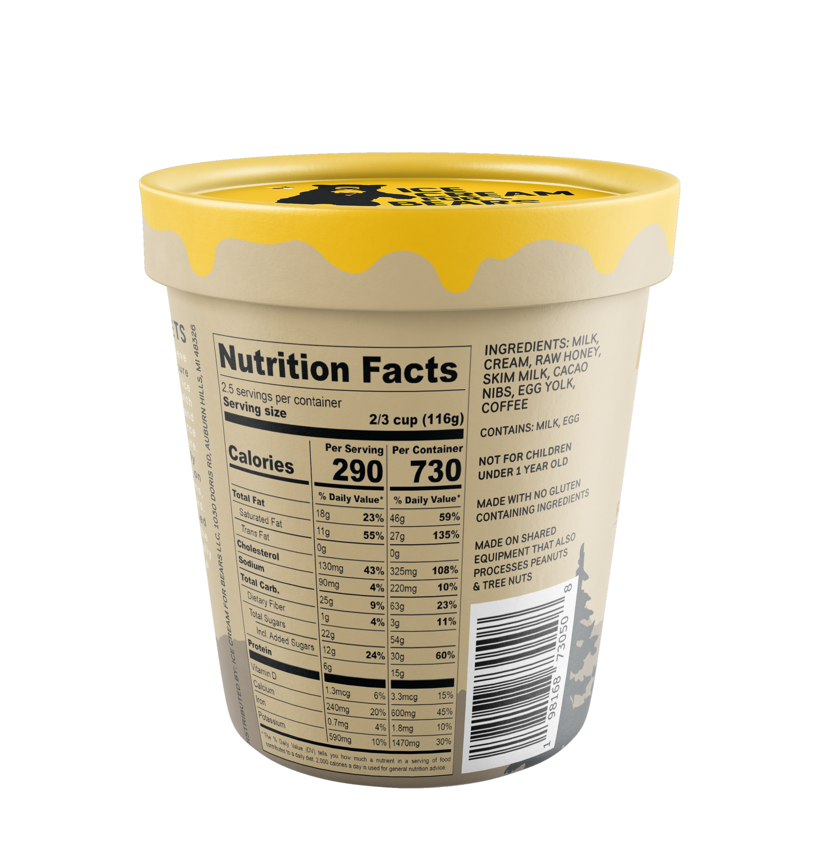 Bearista - Coffee Cacao Nib – Ice Cream For Bears